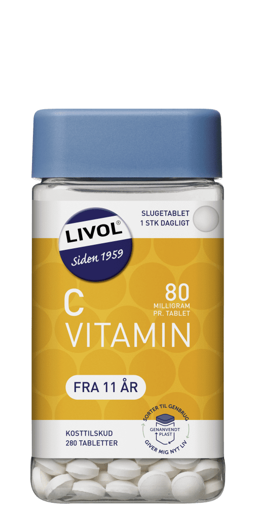 Livol C-vitamin 80mg | Hjælp dit immunforsvar | Bioforce