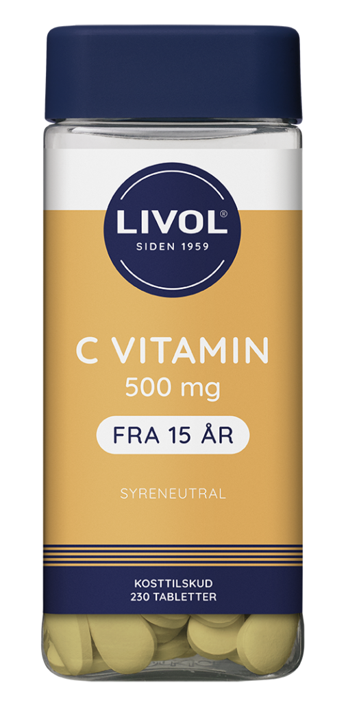 Livol C-vitamin 500mg | Understøt din immunforsvar | Bioforce