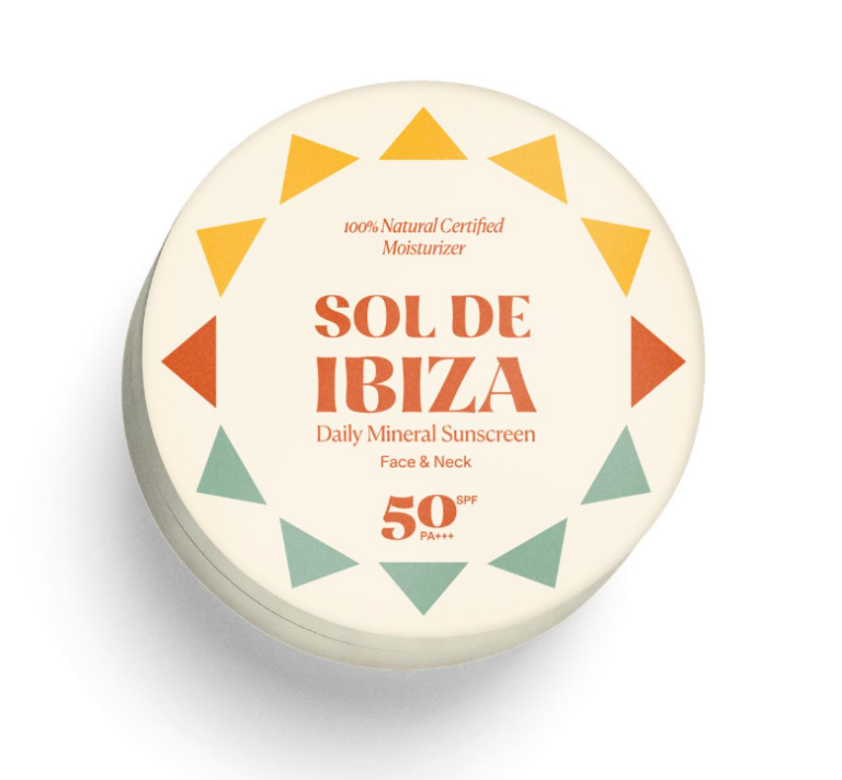 Sol de Ibiza Face & Body Tin - Natural Mineral protect Sunscreen SPF50 ...